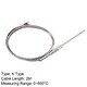 K Type Thermocouple Spring Type Temperature Sensor Probe 2 M Cable ...