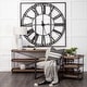 Norwood Black Metal 60" Square Wall Clock - 60"W x 2"D x 60"H - Bed ...