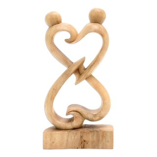 Novica Handmade Balanced Hearts Wood Statuette - Bed Bath & Beyond ...