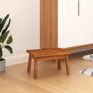 vidaXL Step Stool 15"x10.2"x8.7" Solid Wood Acacia - Bed Bath & Beyond ...