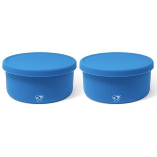 Silipint: Silicone 30oz Lidded Bowls: 2 Pack Deep Pool - Unbreakable ...