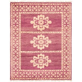 ECARPETGALLERY Hand-knotted Pak Finest Marrakesh Purple Wool Rug - 7'11 ...