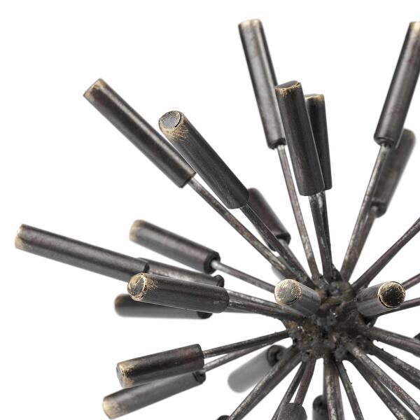 Black Metal Spiked Sculpture - Bed Bath & Beyond - 34768971