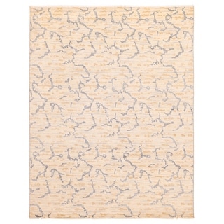 ECARPETGALLERY Hand-knotted Mystique Ivory Wool Rug - 7'11 x 10'2 - Bed ...