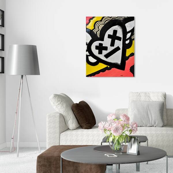 Oliver Gal 'Seneca' Symbols and Objects Wall Art Canvas Print - Black ...