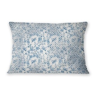 CRAIN MIX BLUE Outdoor Lumbar Pillow By Kavka Designs - Bed Bath ...