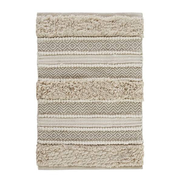 INK+IVY Asher Woven Texture Stripe Bath Rug - Bed Bath & Beyond - 35458056