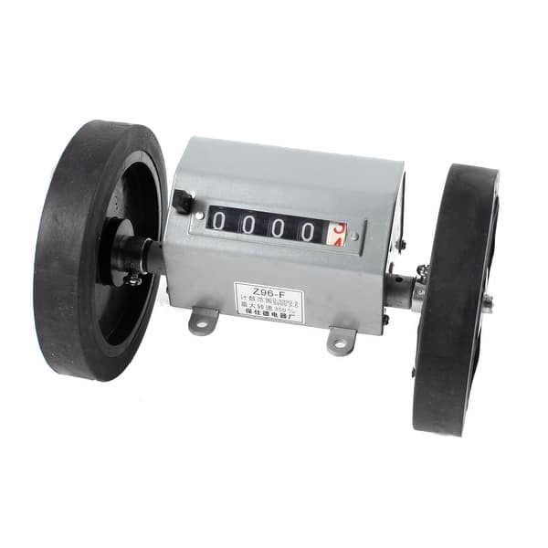 Rolling Wheel 5 Digit Mechanical Length Yard Counter Gray - Black, Gray ...