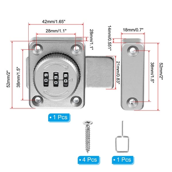 combination cupboard lock
