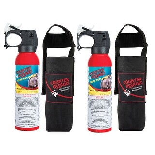 Counter Assault Bear Deterrent Spray with Holsters - Set of 2 - 8.10 oz ...