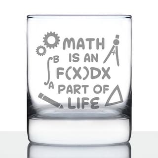 Math Integral - Whiskey Rocks Glass - Funny Math Gifts for Math Nerds ...