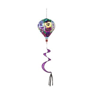55 in. Pansy Garden Burlap Balloon Wind Spinner - Bed Bath & Beyond ...