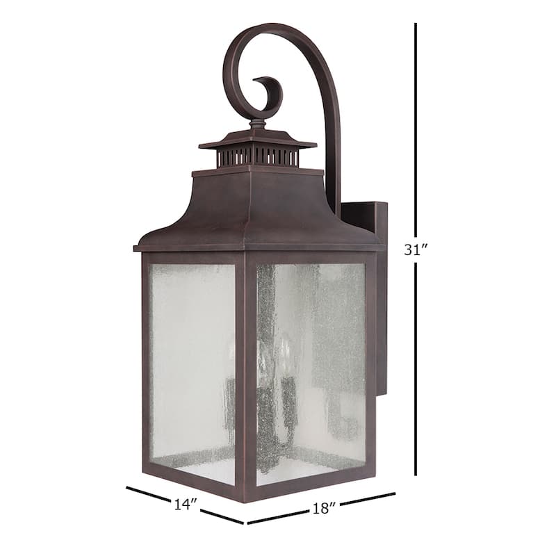 Morgan 3 Light Exterior Lighting in Rustic Bronze - Bed Bath & Beyond ...