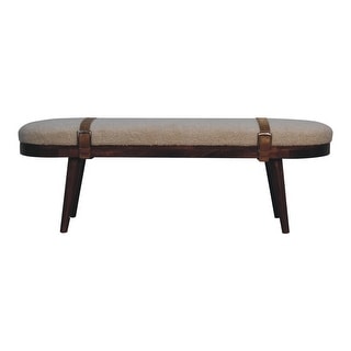 Artisan Furniture Solid Wood Nordholm Boucle Bench - Bed Bath & Beyond ...
