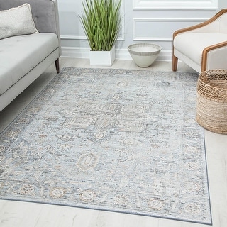 Preston Soft Touch Hi Low Vintage Transitional Area Rug by Rugs America ...