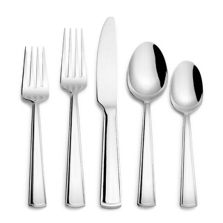 Kitchinox Exeter 43-piece Stainless Steel Silverware Set, Flatware ...