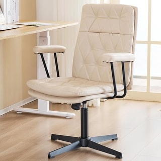 Adjustable Home Office Chair Without Wheels, Swivel Tilt Design ...