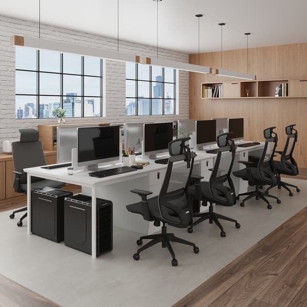 Professional Multi-User Workstation with Privacy Locks Desk Table - Bed ...