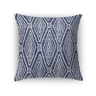 NESTED DIAMONDS BLUE Accent Pillow by Becky Bailey - Bed Bath & Beyond ...