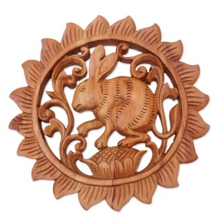 Novica Handmade Adorable Wood Relief Panel - Bed Bath & Beyond - 37867604