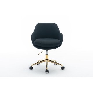 Comfortable Computer Chairs Black Fabric Executive Office Desk Chair ...