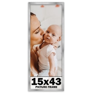 15x43 Frame Stainless Steel Silver Picture Frame - Modern Photo Frame ...