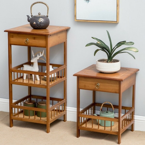 Solid Wood End Table With Storage - Bed Bath & Beyond - 35739838