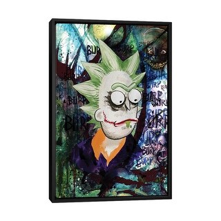 iCanvas "Rick And Morty Rick Joker" by Kyle Willis Framed Canvas Print ...