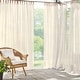 Darien Solid Indoor/Outdoor Sheer Velcro Tab Top Single Window Curtain ...
