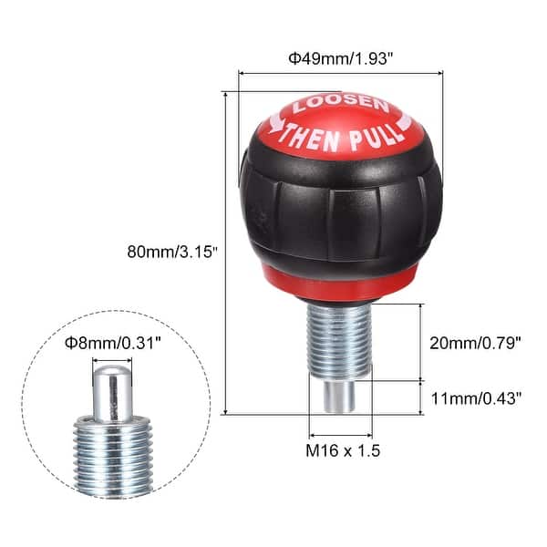 M16 Fitness Equipment Pull Pin Spring Knob for Fitness - Bed Bath & Beyond - 36550848