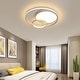 Modern Acrylic LED Ceiling Light Fixture 3 Rings Round Chandelier - 18 ...