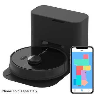 bObsweep Dustin Wi-Fi Connected Self-Emptying Robot Vacuum and Mop ...