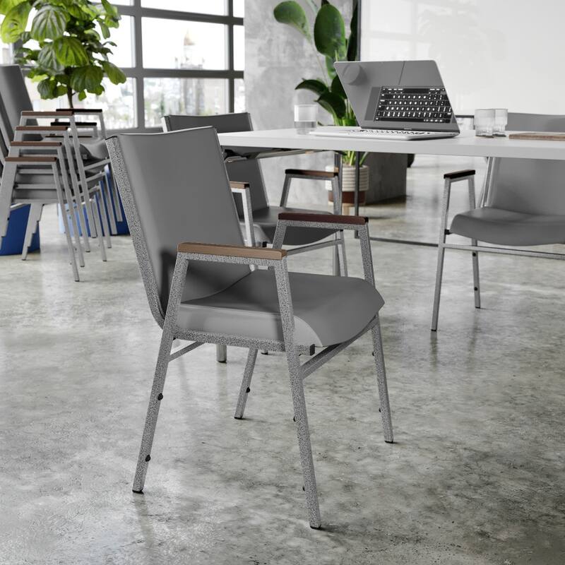 Heavy Duty Stackable Arm Chair (Set of 4) - 21"D x 21"W x 31"H ...