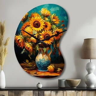 Masterpiece Sunflowers By Van Gogh IV - Masterpiece Wall Clocks in ...