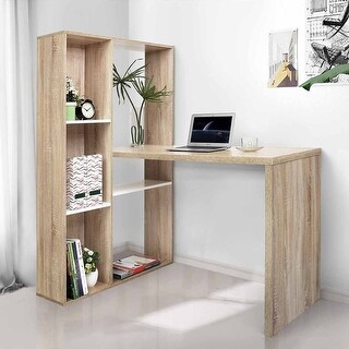 Computer Desk with Shelves, Writing Table for Home Office Study Desk ...