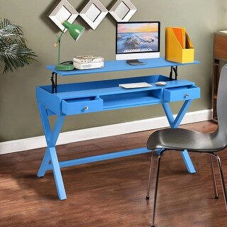 Workstation Student Computer Desk w/ Lift Table Top Adjustable Height ...