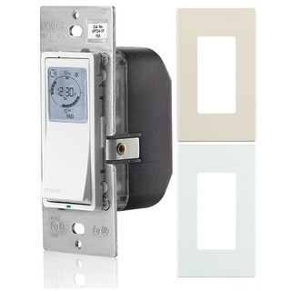 Leviton Vizia 24-Hour Programmable Indoor Timer with Snap-on Wall ...