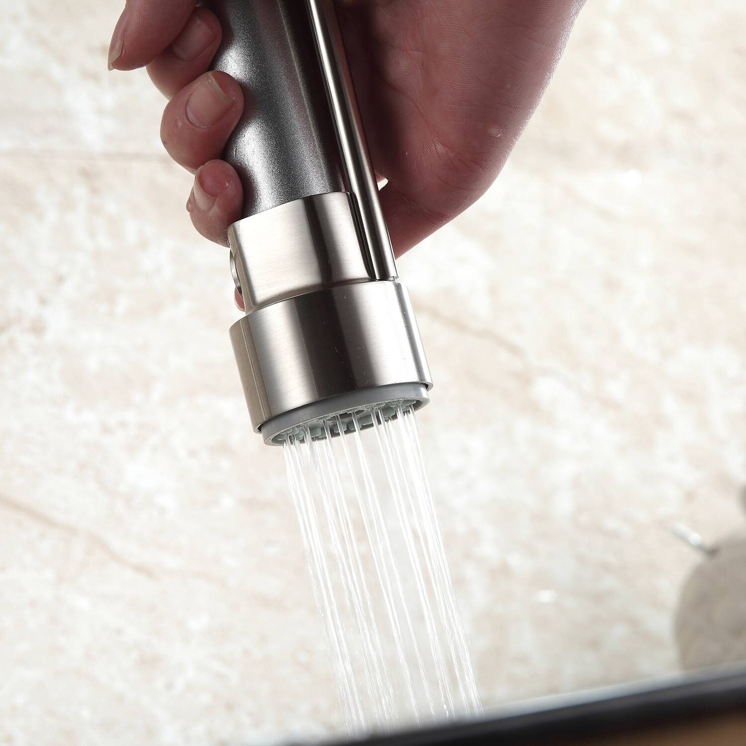 Topcraft Single Handle Pulldown Sprayer Single Hole Kitchen Faucet ...