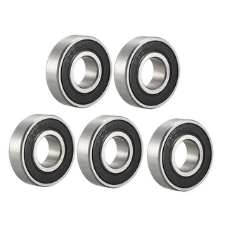 6001-2RS Deep Groove Ball Bearing 12x28x8mm Double Sealed Chrome ...