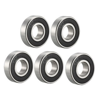 6001-2RS Deep Groove Ball Bearing 12x28x8mm Double Sealed Chrome ...