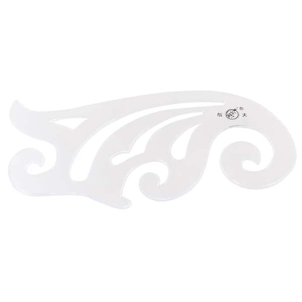 Clear Drafting Drawing Tool Plastic French Curve Ruler 19 x 8.5cm - Bed ...