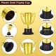 48Pcs Mini Gold Trophies Award Cups Plastic 3.3Inch Small Sports Trophy ...