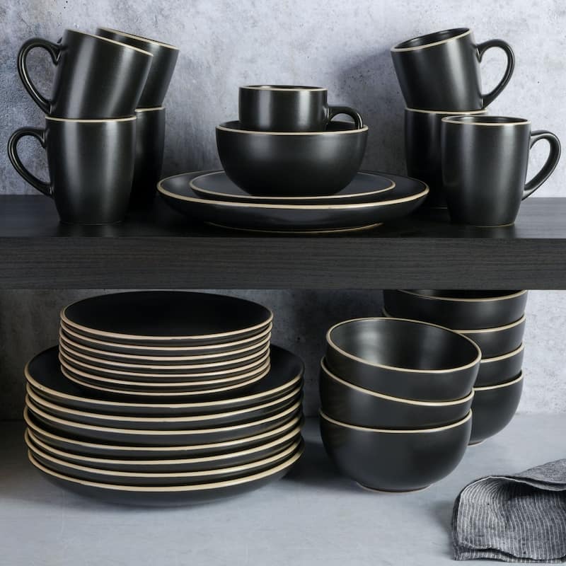 Black Dinnerware Sets - Overstock