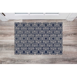 CIRCLE NAVY Doormat By Kavka Designs - Bed Bath & Beyond - 32678819
