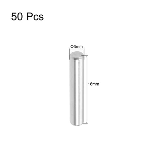50Pcs 3mm x 16mm Dowel Pin 304 Stainless Steel Shelf Pin Elements ...
