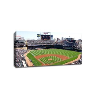 Minnesota - Target Field - MLB Baseball Panoramic - 36x20 Canvas - Bed ...