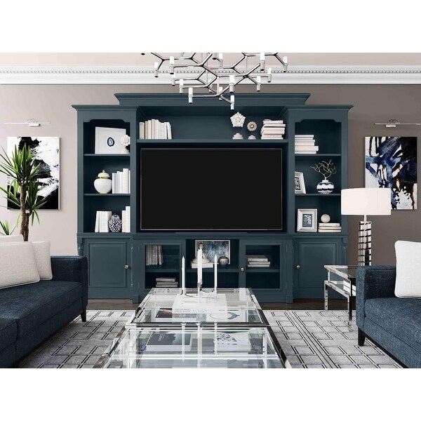 Virginia Solid Wood White Entertainment Center Bed Bath Beyond 28991422