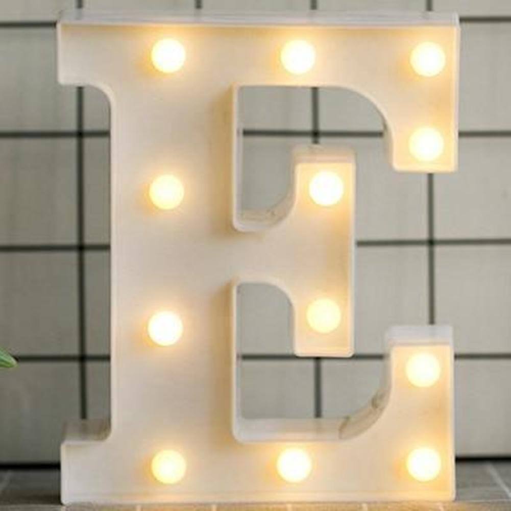 Luminous LED Letter Night Light English Alphabet Number Lamp Wedding ...