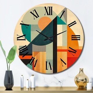 Designart "Full Moon Symphony Midcentury Abstract III" Modern ...