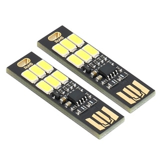 2Pcs 1W Mini USB LED Light 6000-6500K Slim Touch Lamp Module Clear ...